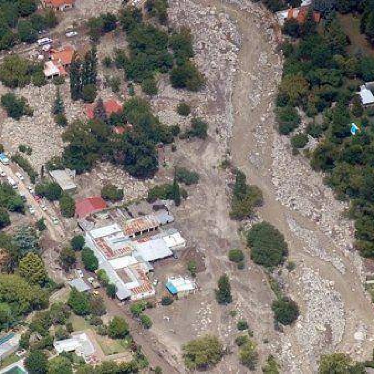 Así quedó El Rodeo tras el alud en Catamarca
