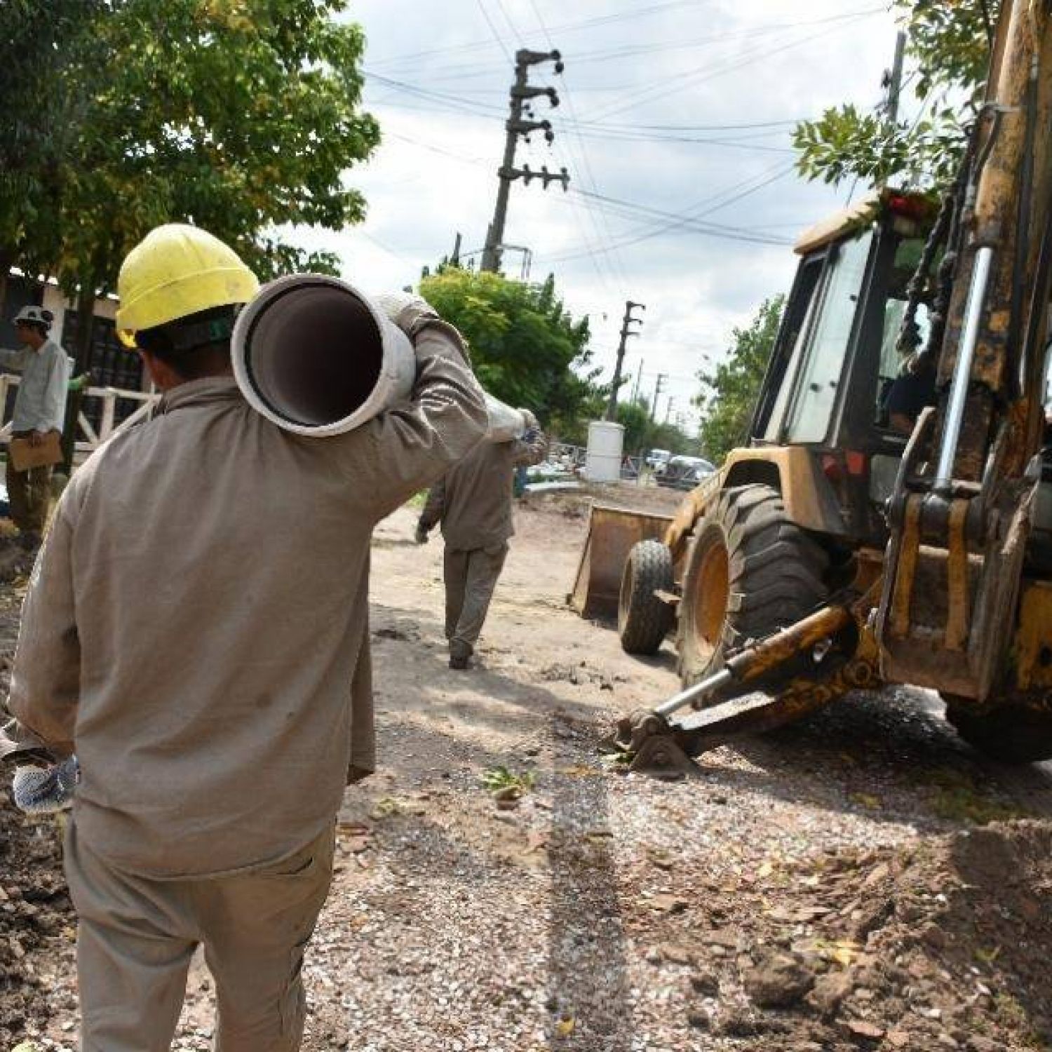 AySA avanza con las obras de cloacas en el partido de Tigre