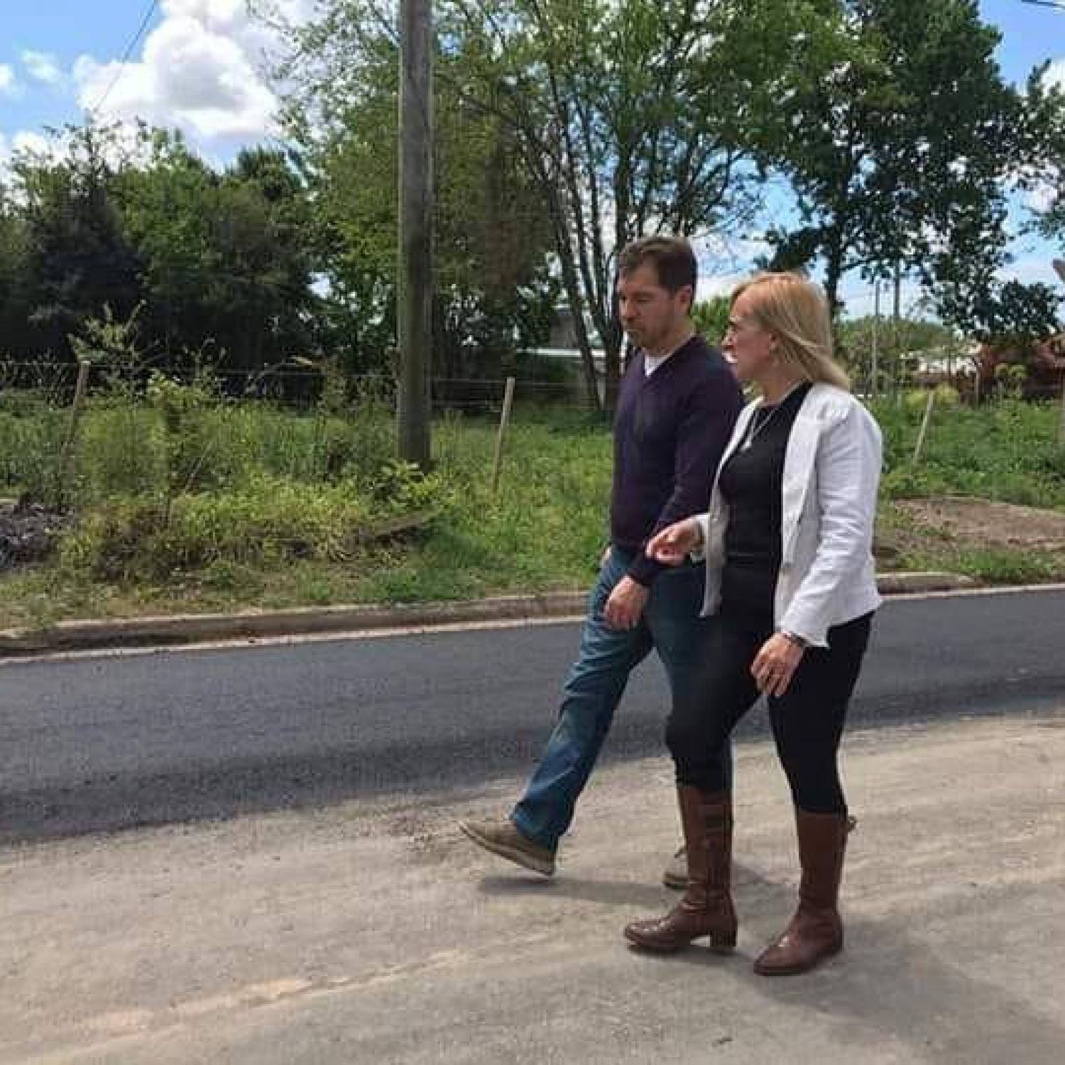 Di Césare y Mayol compartieron jornada de trabajo en Monte