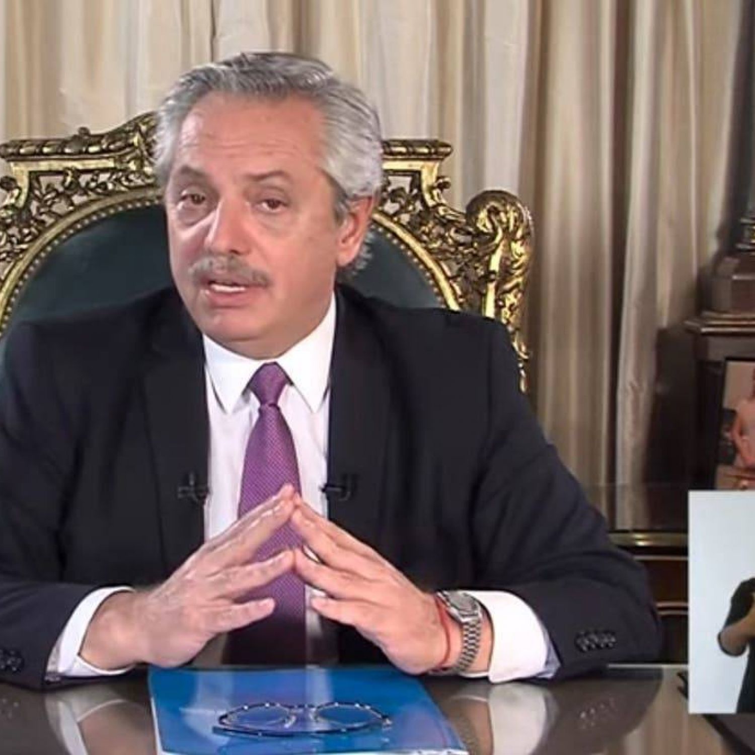La Intimidad De La Primera Cadena Nacional Un Mensaje Que Alberto