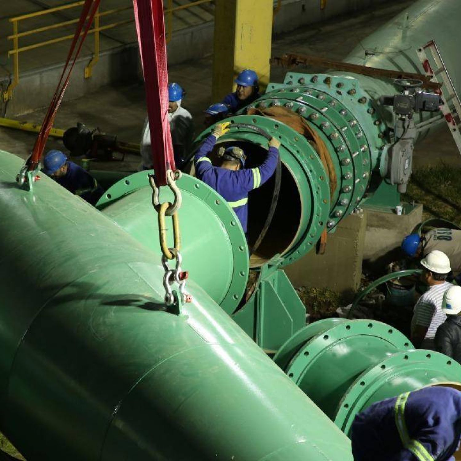 AySA en Morón: Finalizaron los trabajos de instalación del colector principal de la Estación ...