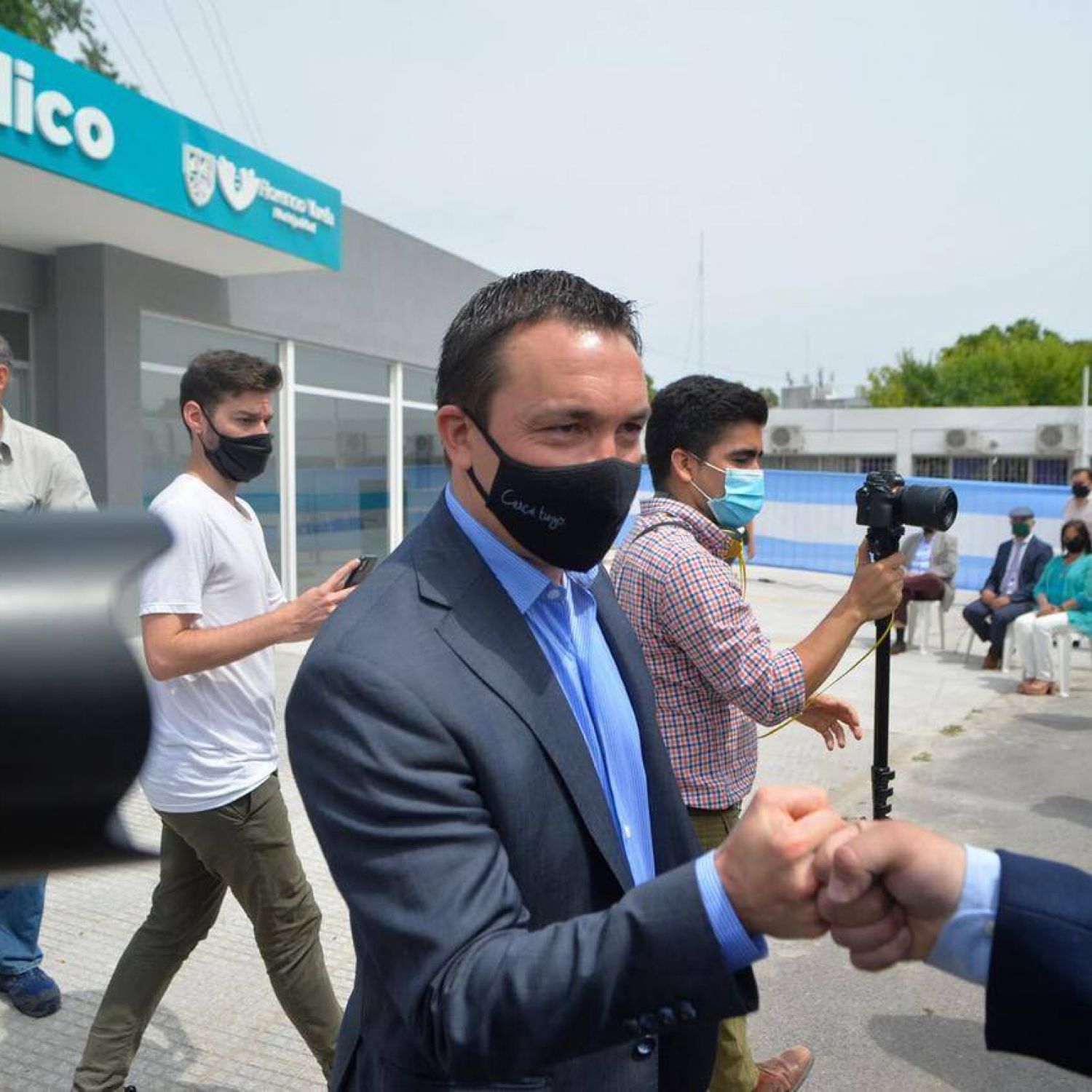 Florencio Varela: el intendente Watson junto al gobernador Kicillof ...