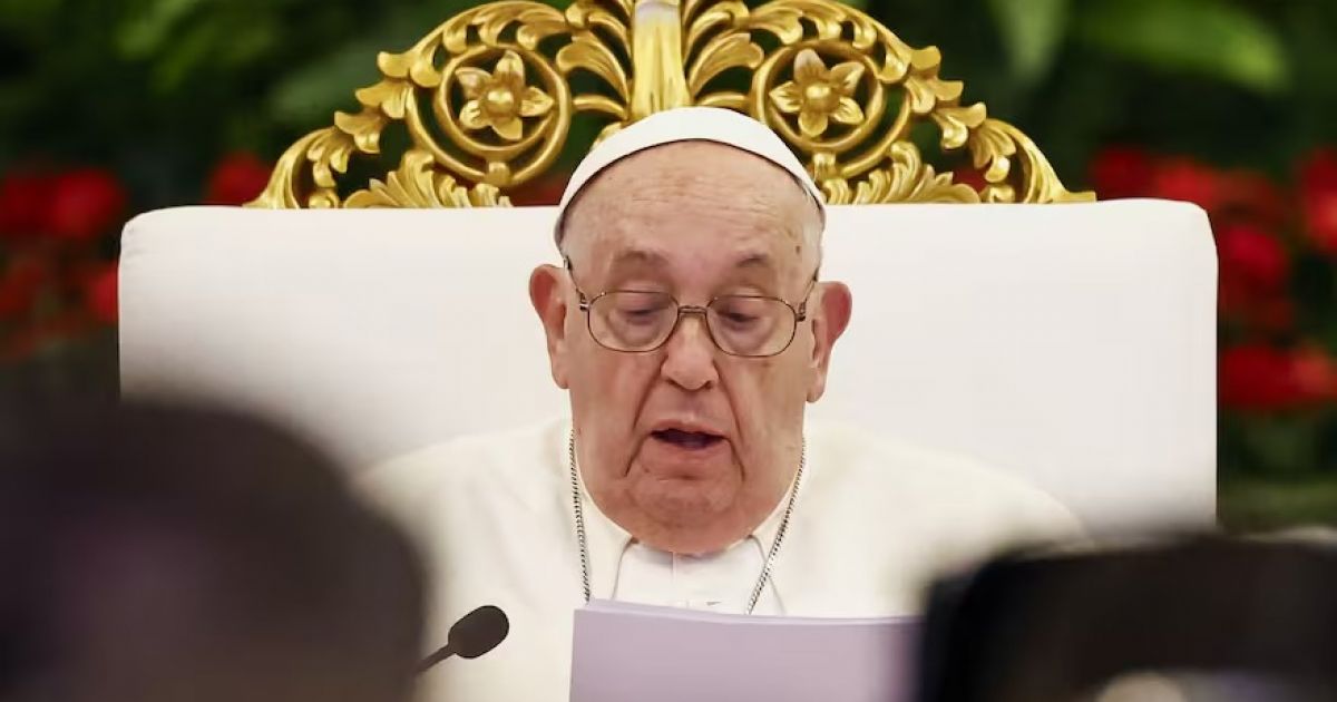 En su primer discurso en Indonesia, el papa Francisco reiteró la importancia de la justicia social