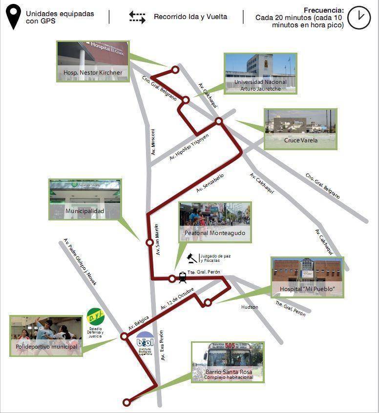 La nueva línea de colectivo 505 une dos extremos del distrito