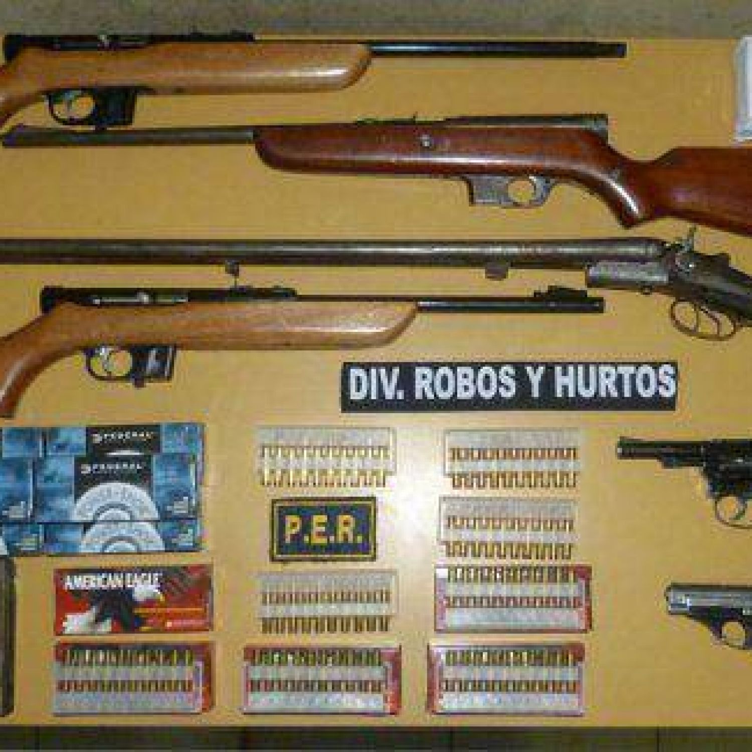 Secuestraron armas de grueso calibre y numerosa cartuchería