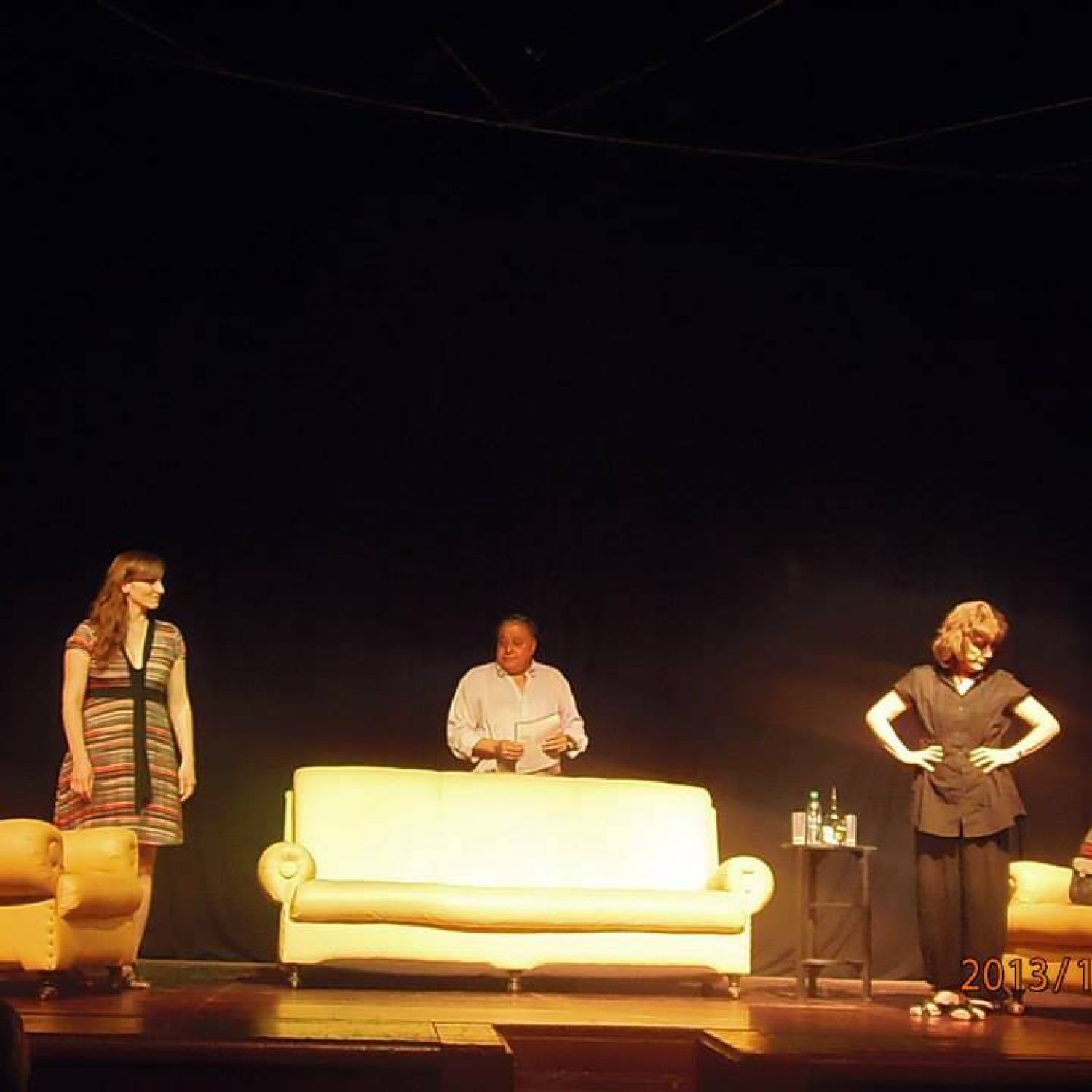 Eduardo Forese y Lila Cohen, en el escenario del TAFS